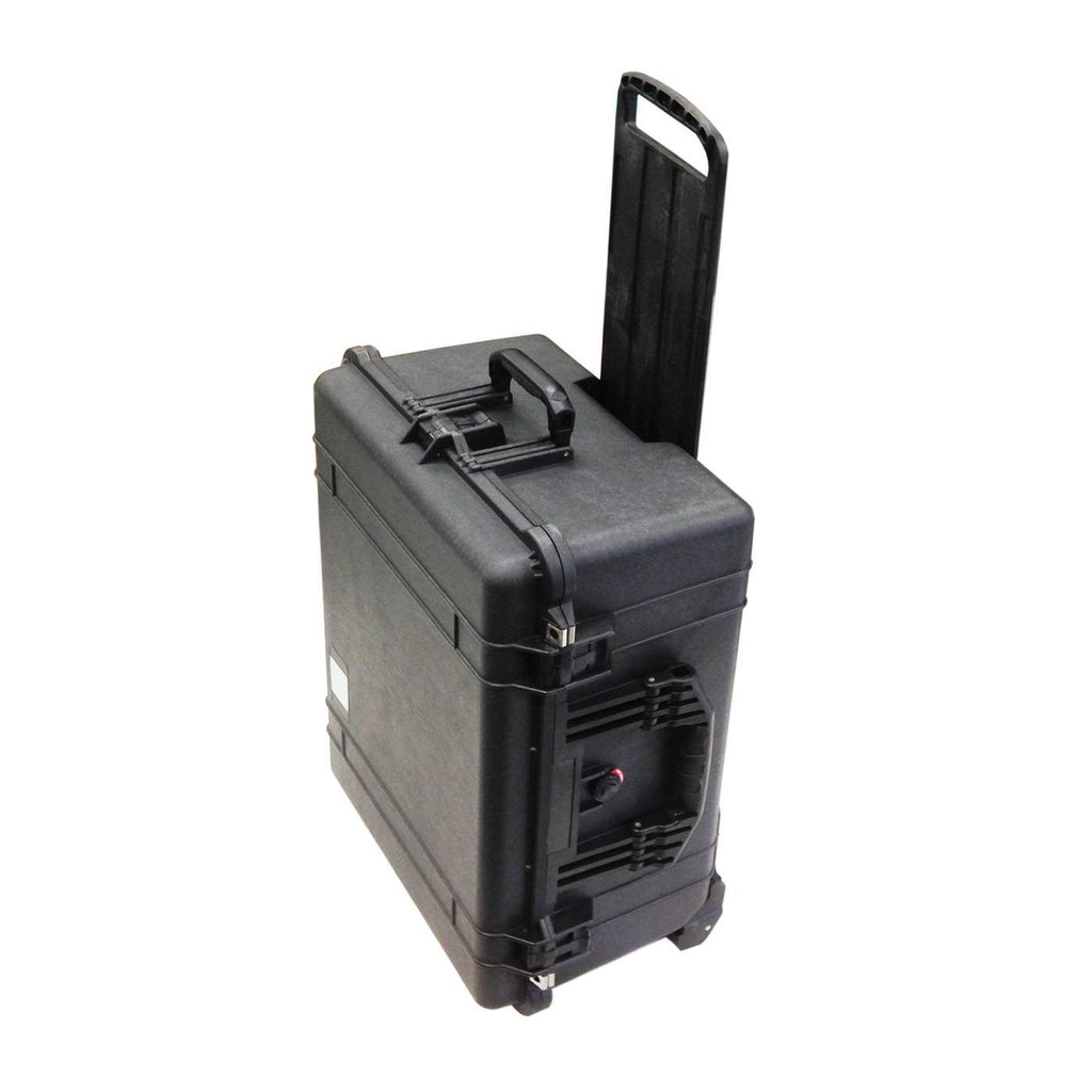 Carrying case with wheels and retractable handle for lectern / podium ...